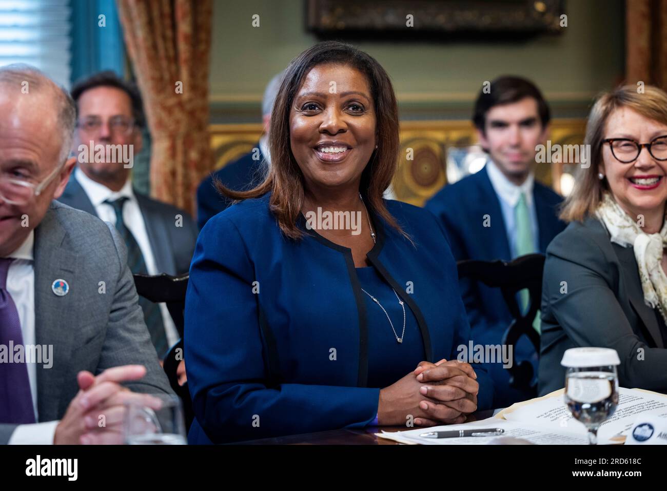 Washington, DC, USA. 18th July, 2023. New York Attorney General Letitia ...