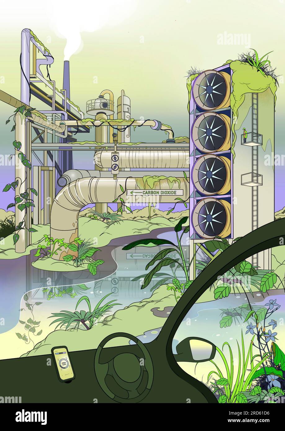 Green technology, conceptual illustration Stock Photo - Alamy