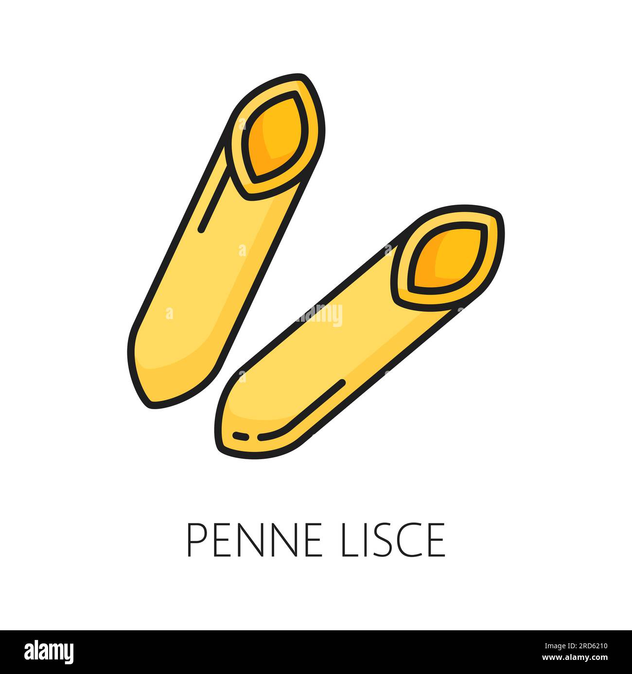 Raw pennoni pasta Stock Vector Images - Alamy