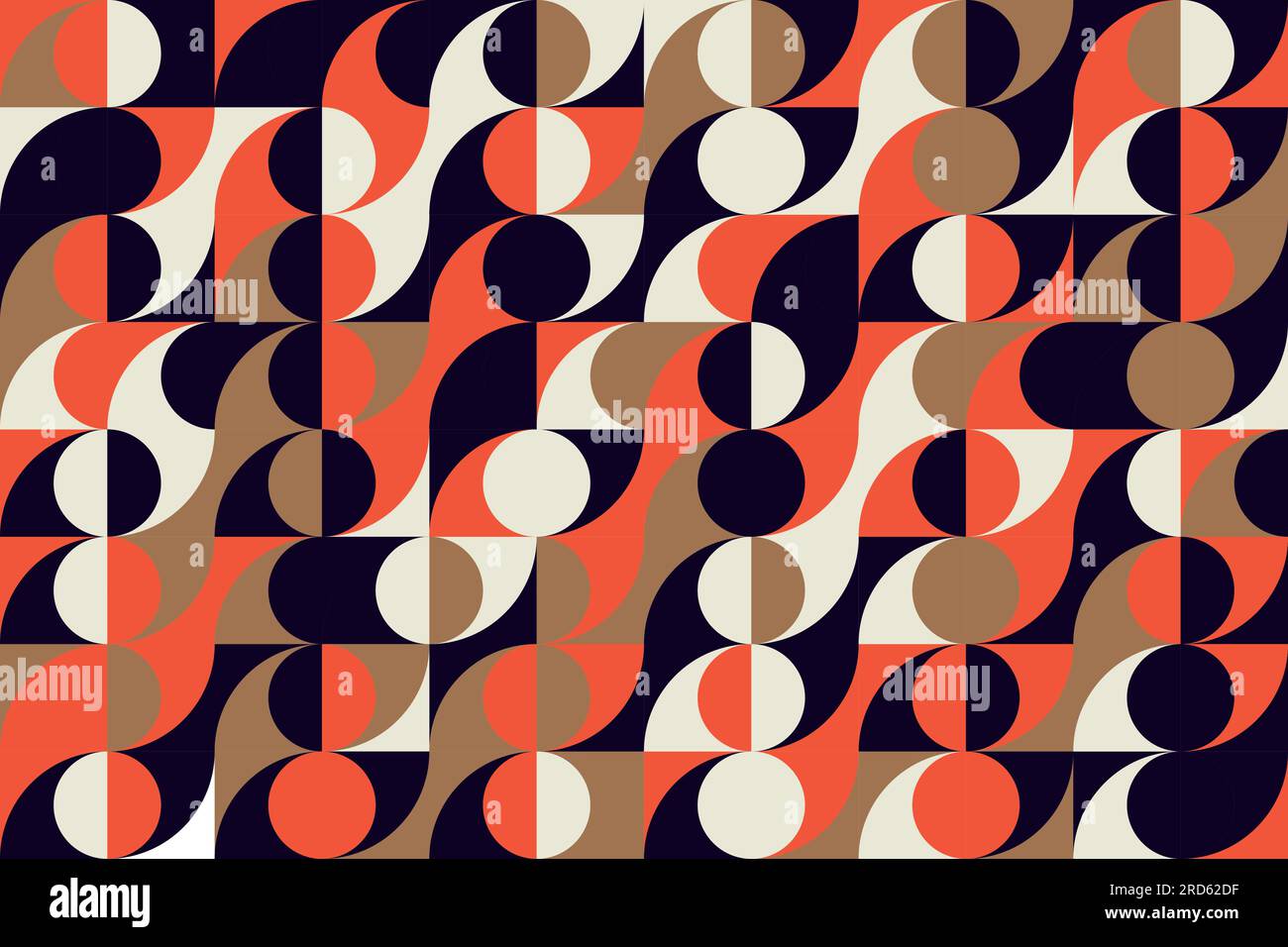 Modern geometric pattern. Bauhaus grid. Textile abstract form ...