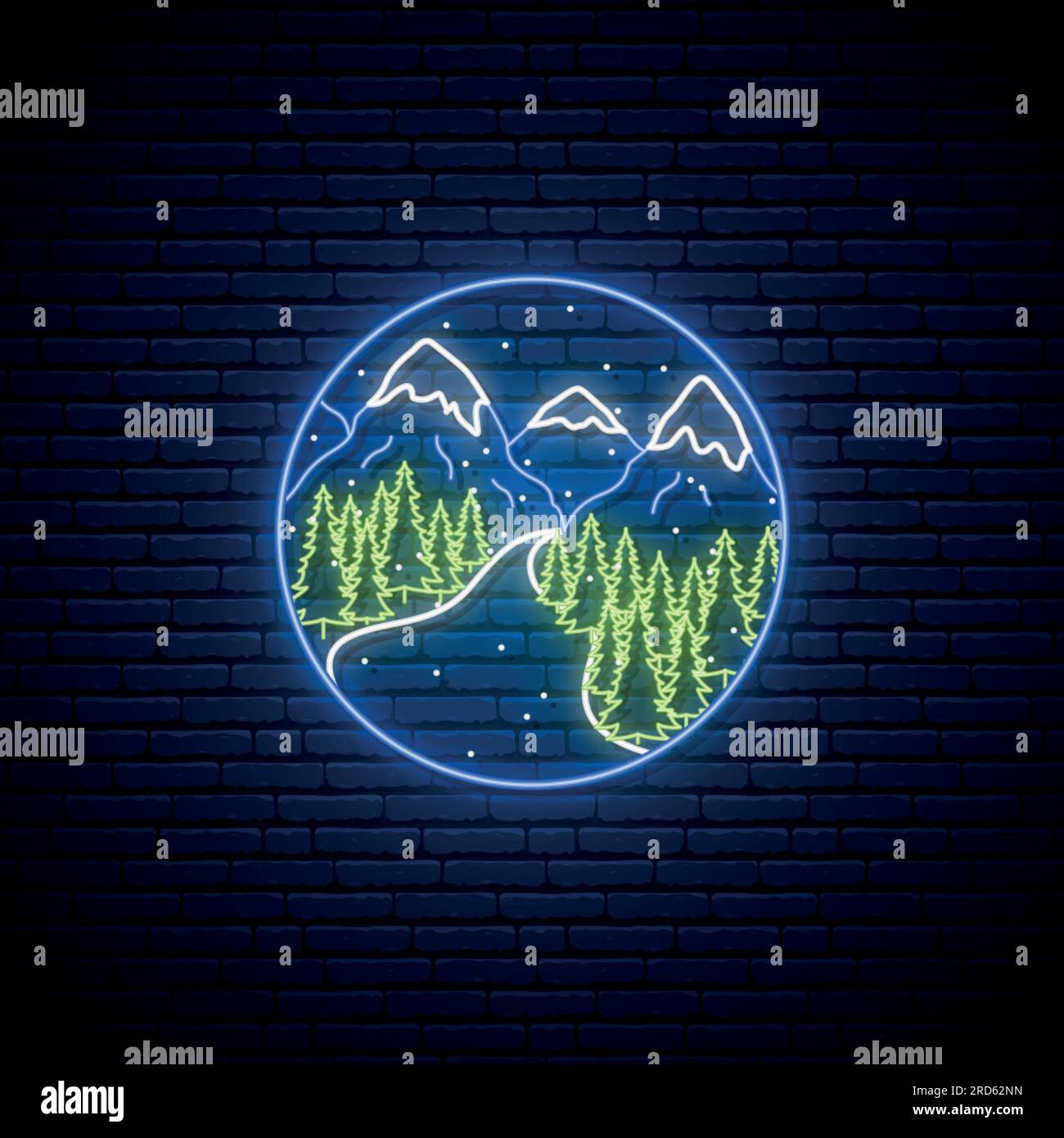 Glowing peak Stock Vector Images - Alamy