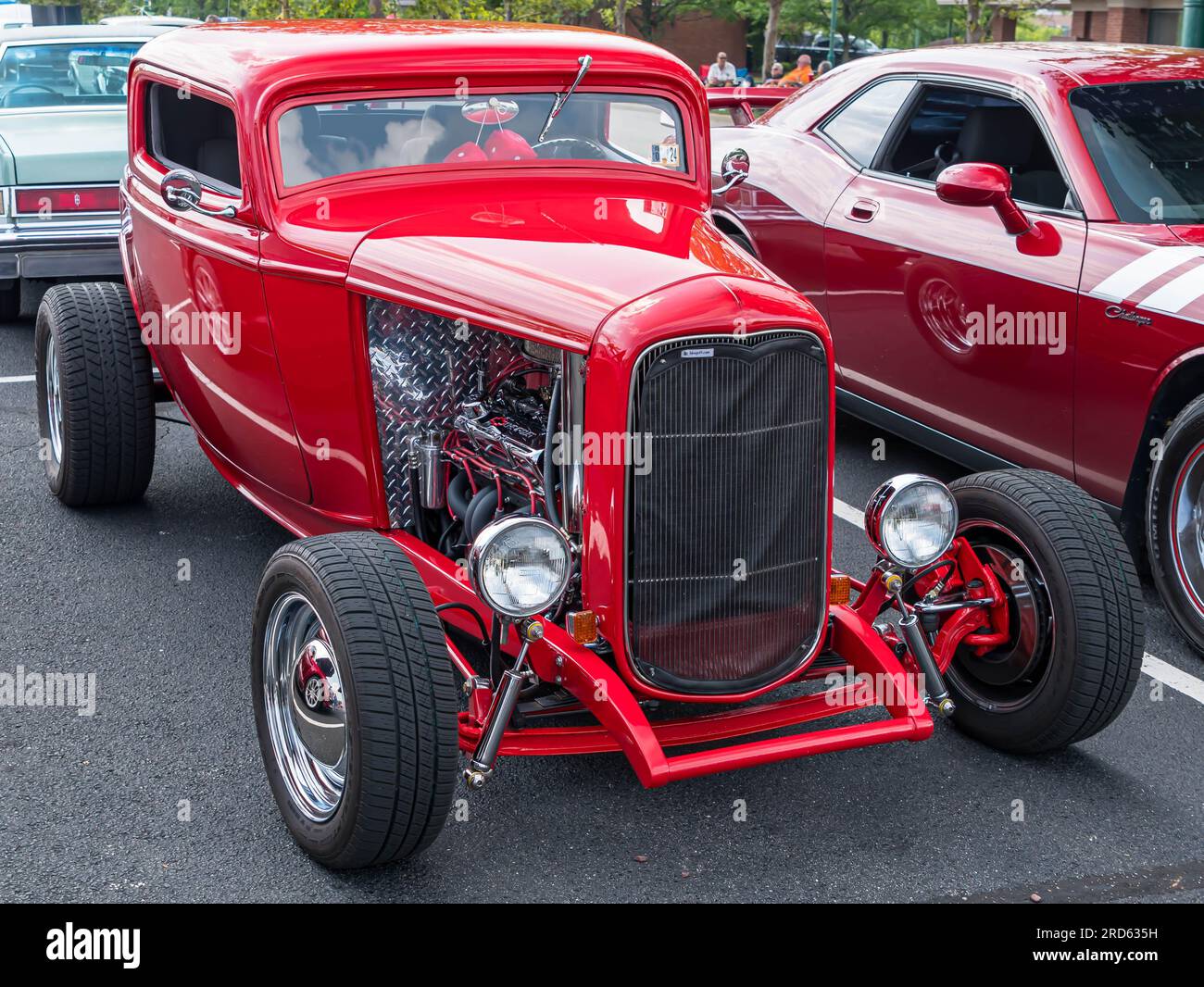 A Chevrolet three window on display at a car show in Homestead ...