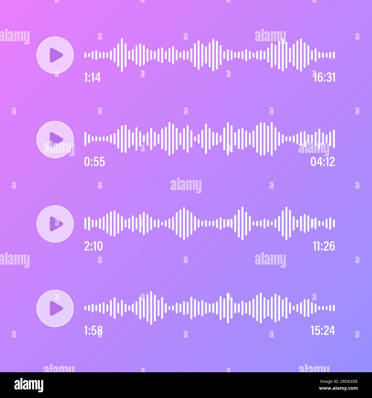 Voice, audio message, transparent speech bubbles. SMS text frame ...