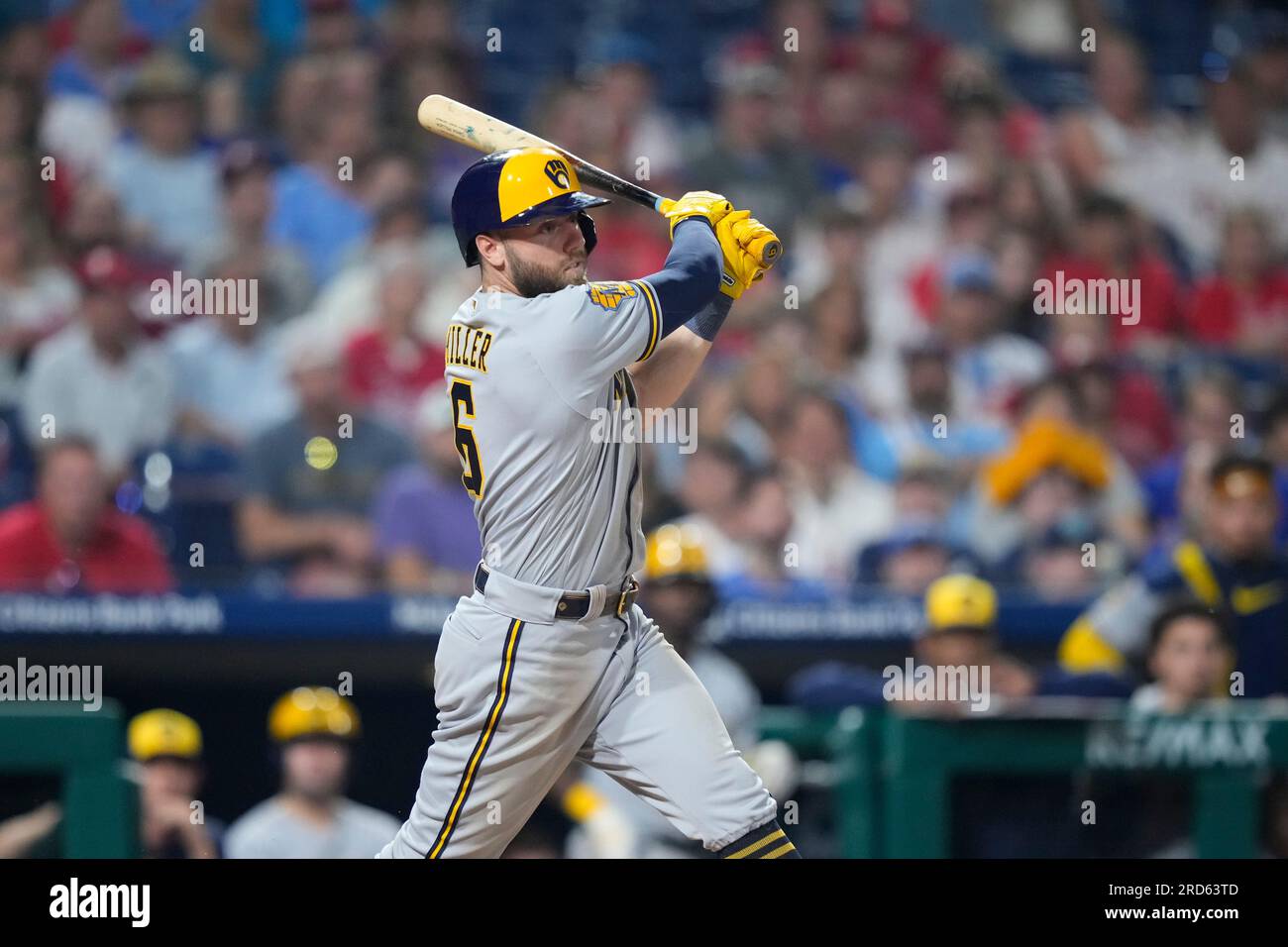 Milwaukee Brewers' Owen Miller during the ninth inning of a baseball ...