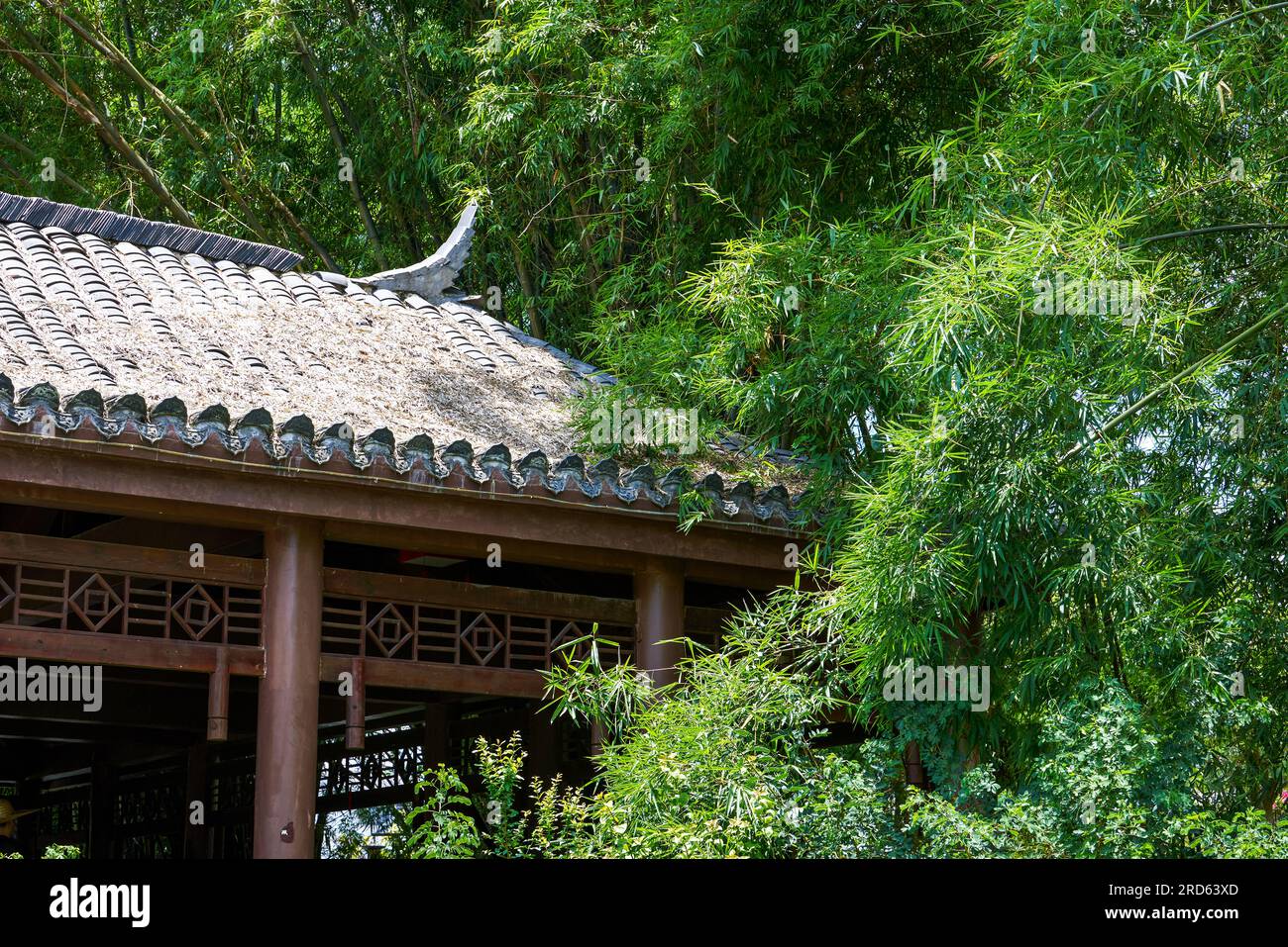 Ancient buildings and old houses in traditional Chinese countryside ...