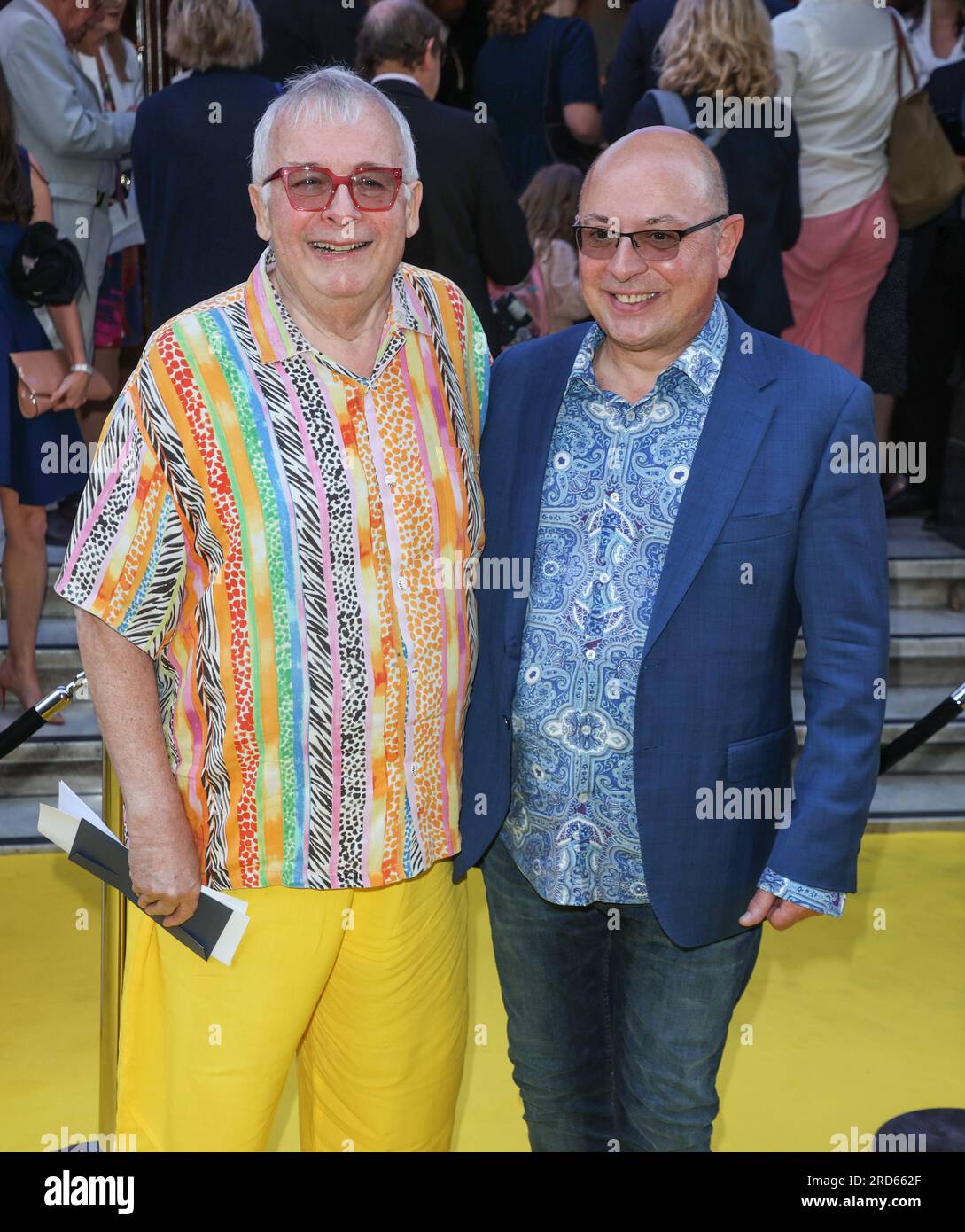 London, UK. 06th July, 2023. Christopher Biggins and Neil Sinclair seen ...