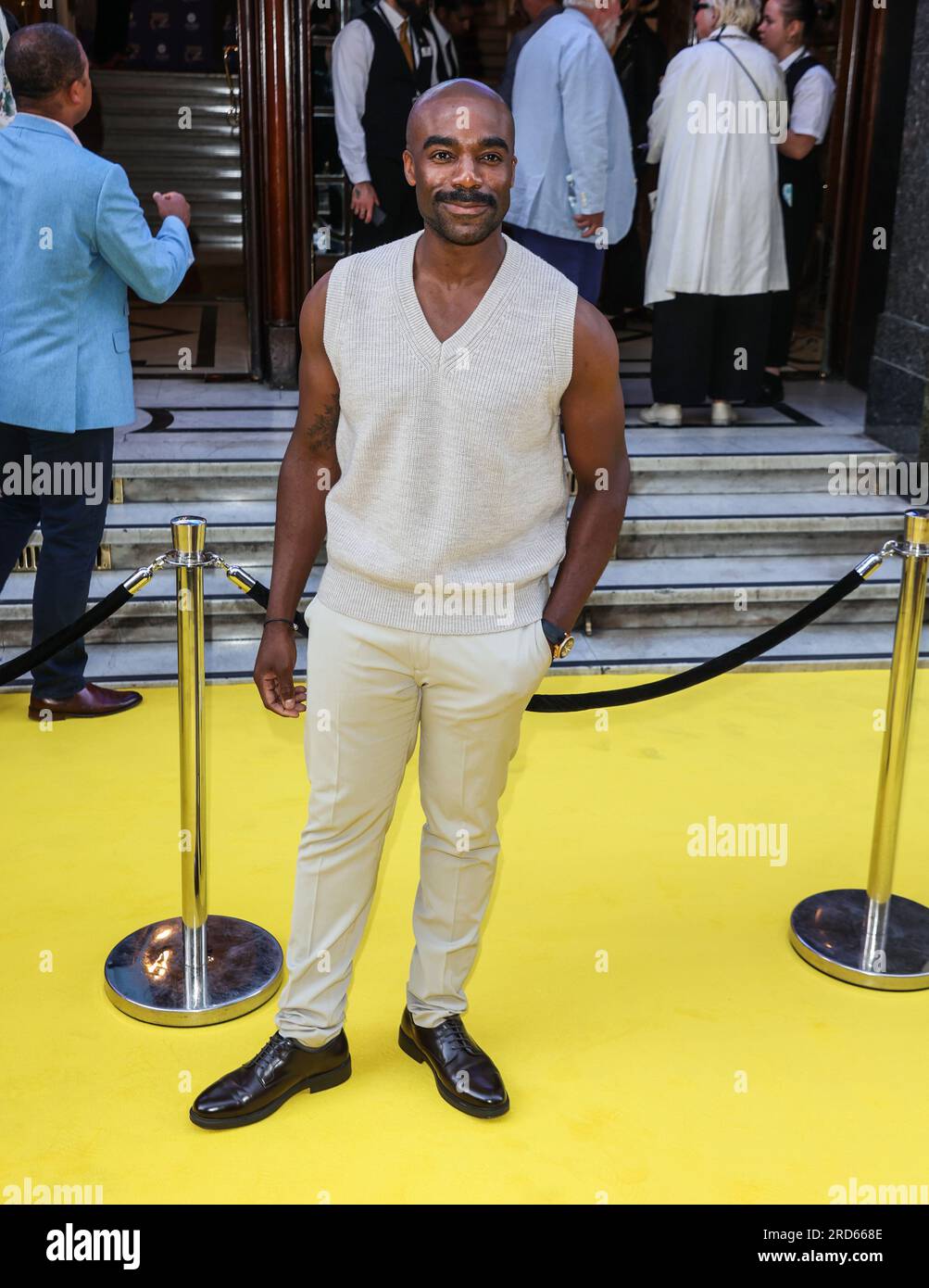 Ore Oduba seen attending the press night for "The Wizard of Oz" at the ...