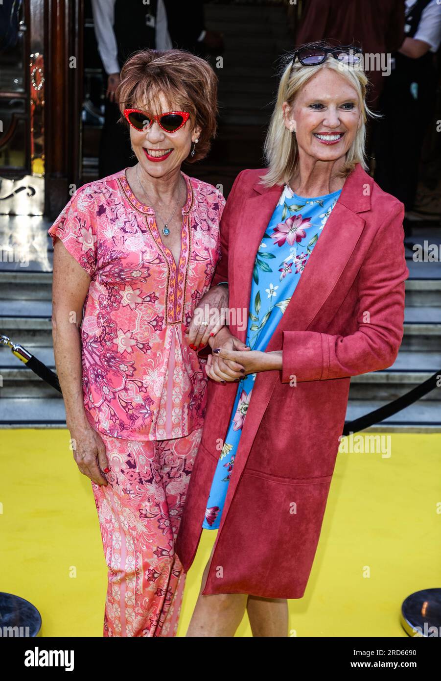 Kathy Lette and Anneka Rice seen attending the press night for "The ...