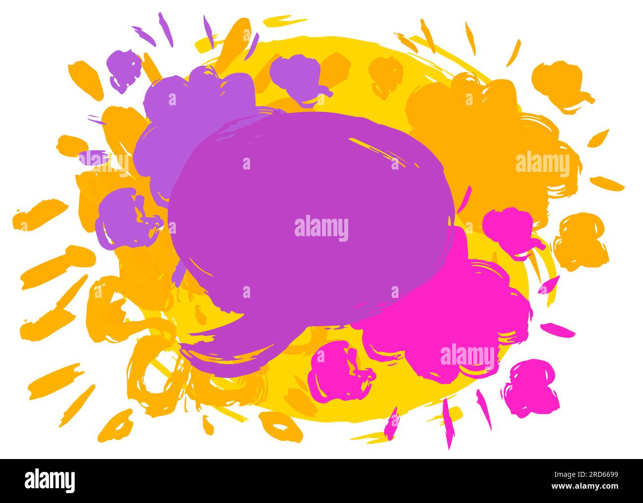 Abstract purple pink graffiti speech Stock Vector Images - Alamy