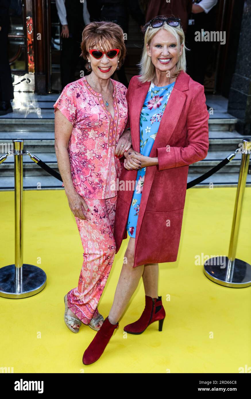 London, UK. 06th July, 2023. Kathy Lette and Anneka Rice seen attending ...