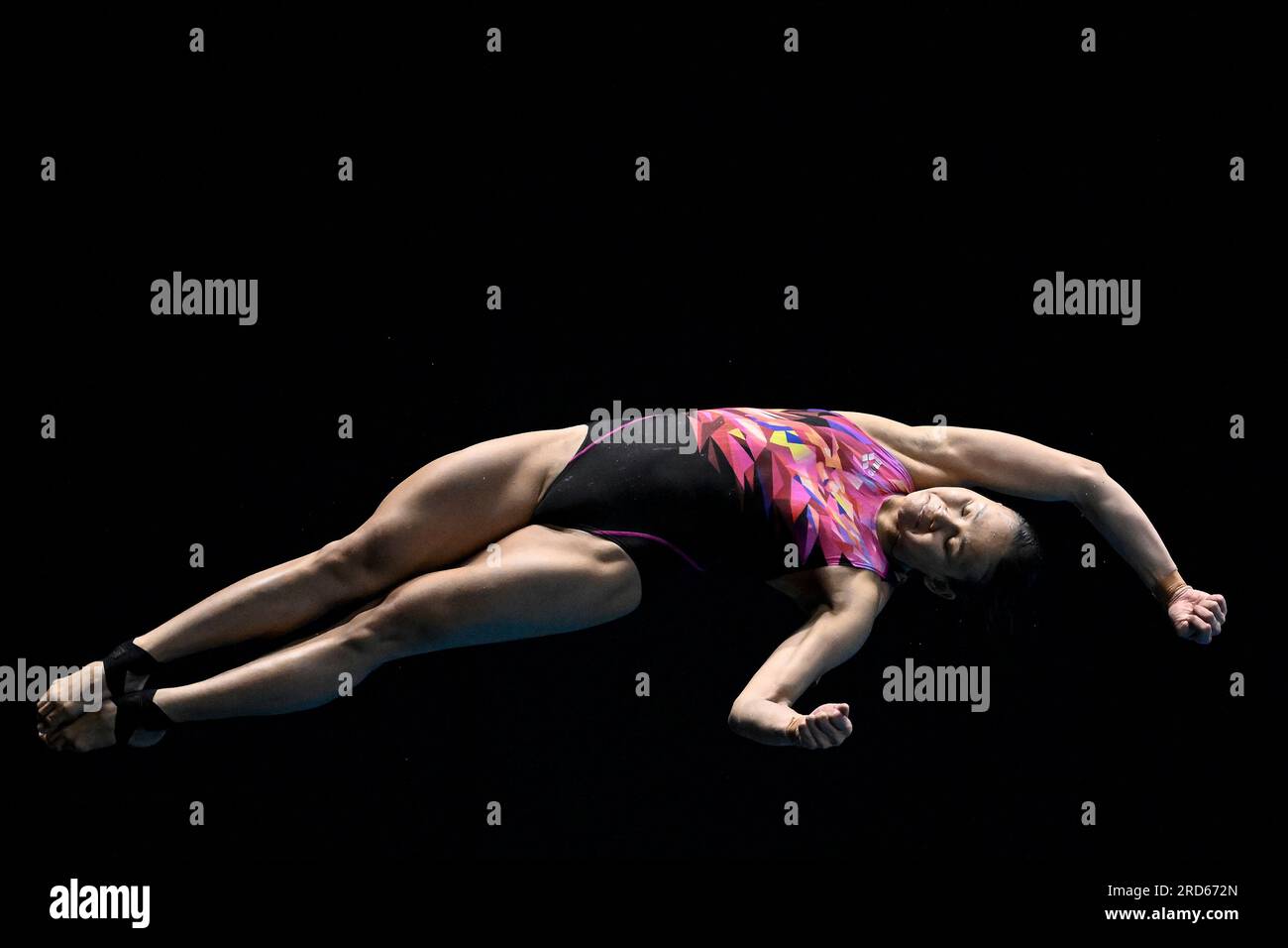 Fukuoka, Japan. 18th July, 2023. Pandelela Pamg of Malaysia competes in ...