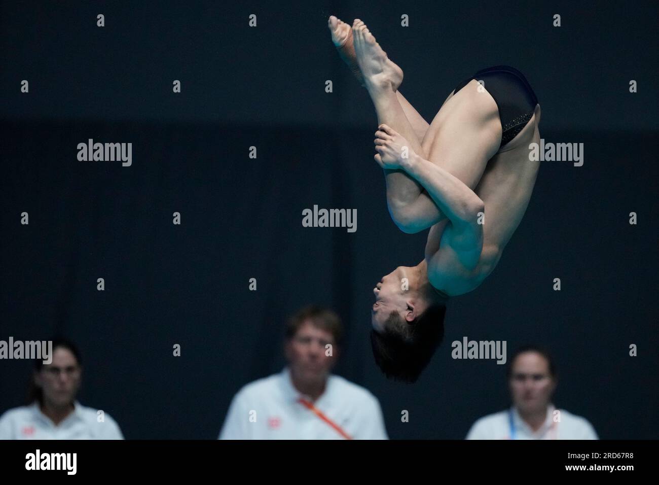Long Daoyi of China competes in the Men's diving 3m Springboard at the ...