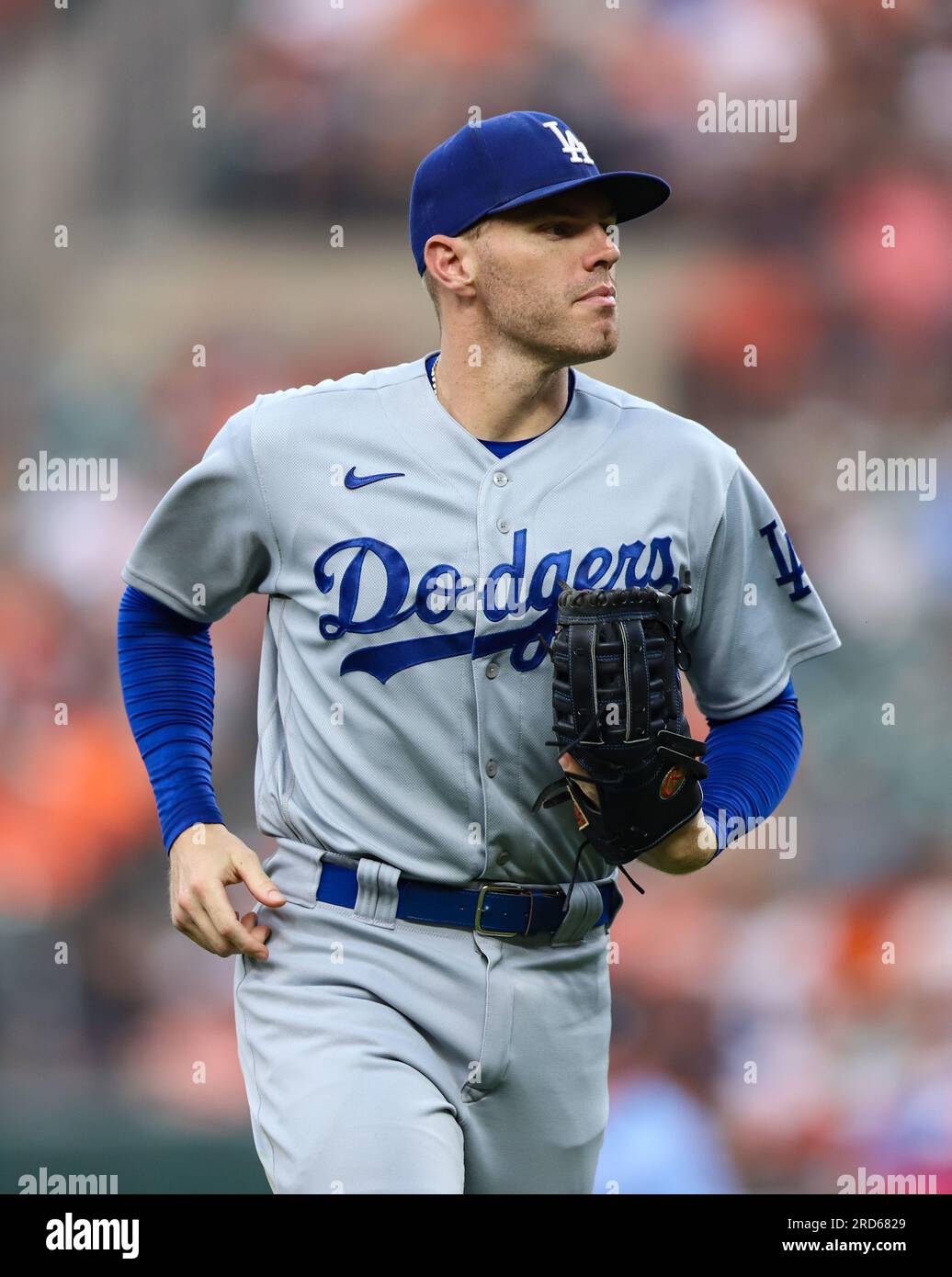 Los Angeles Dodgers’ first baseman Freddie Freeman (5) making his way ...