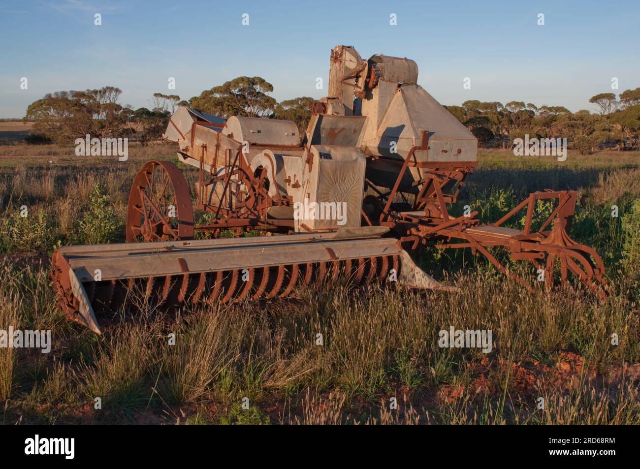 Abandoned old obsolete farm machinery, Victoria, Australia Stock Photo ...