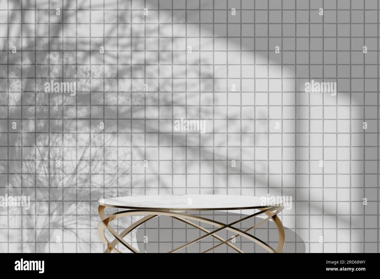 Simple monotone background with vases, tree shadows and natural light ...
