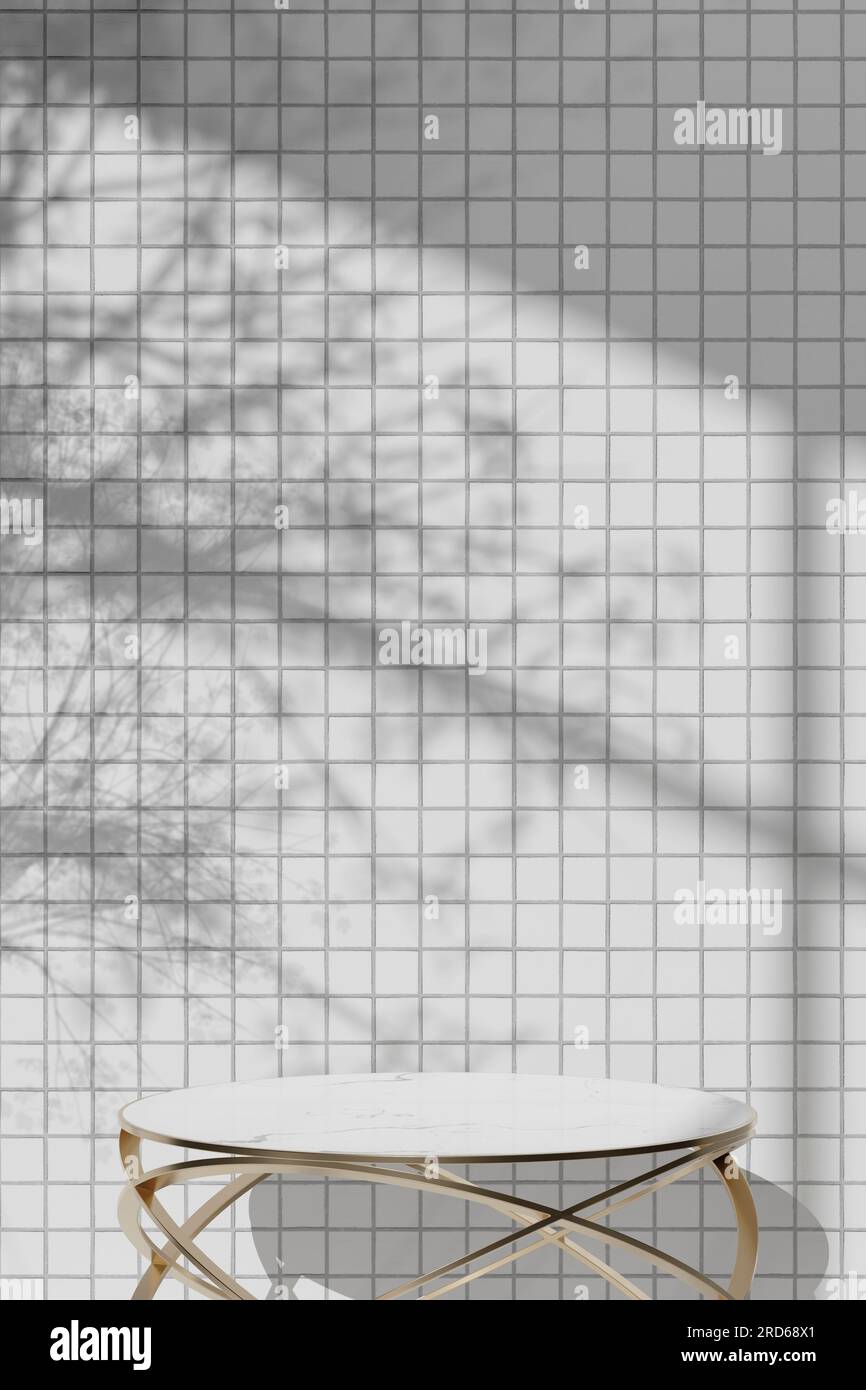 Simple monotone background with vases, tree shadows and natural light ...