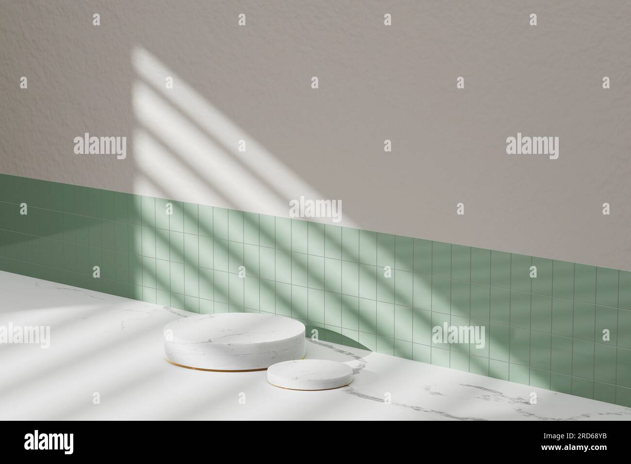 Simple monotone background with vases, tree shadows and natural light ...