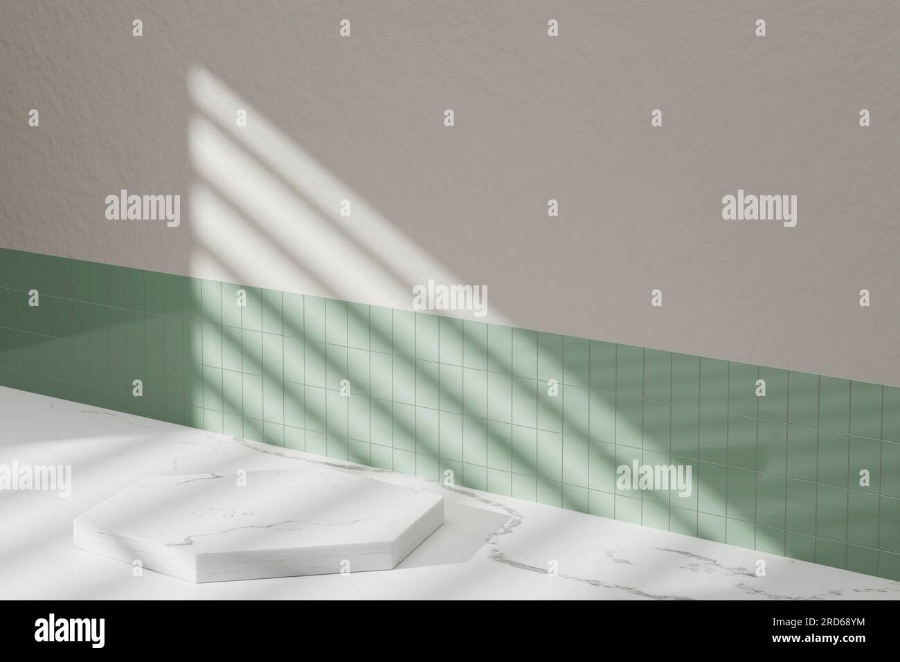 Simple monotone background with vases, tree shadows and natural light ...