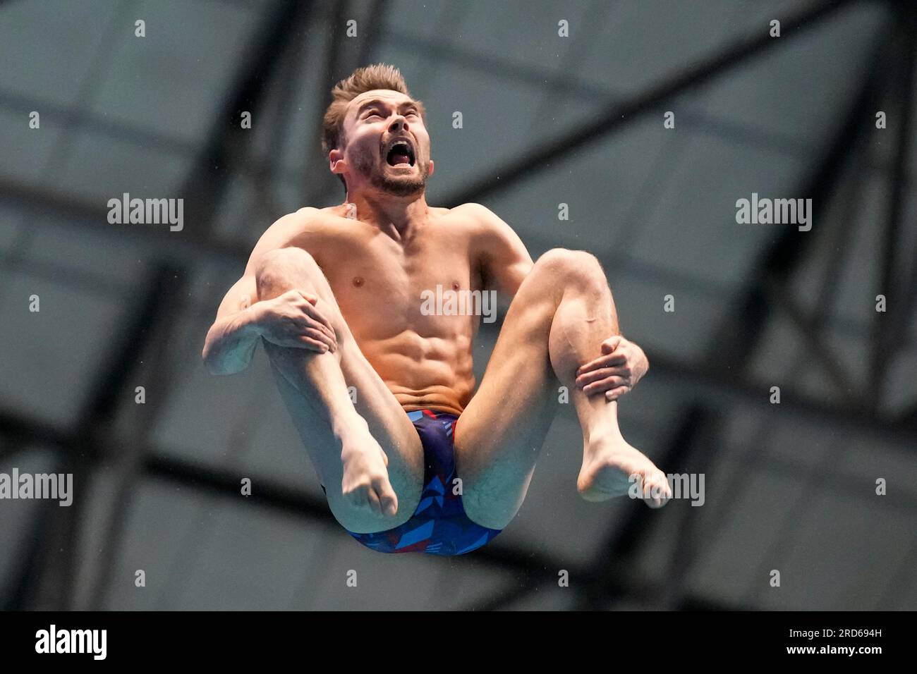 Daniel Goodfellow of Great Britain competes in the Men's diving 3m ...