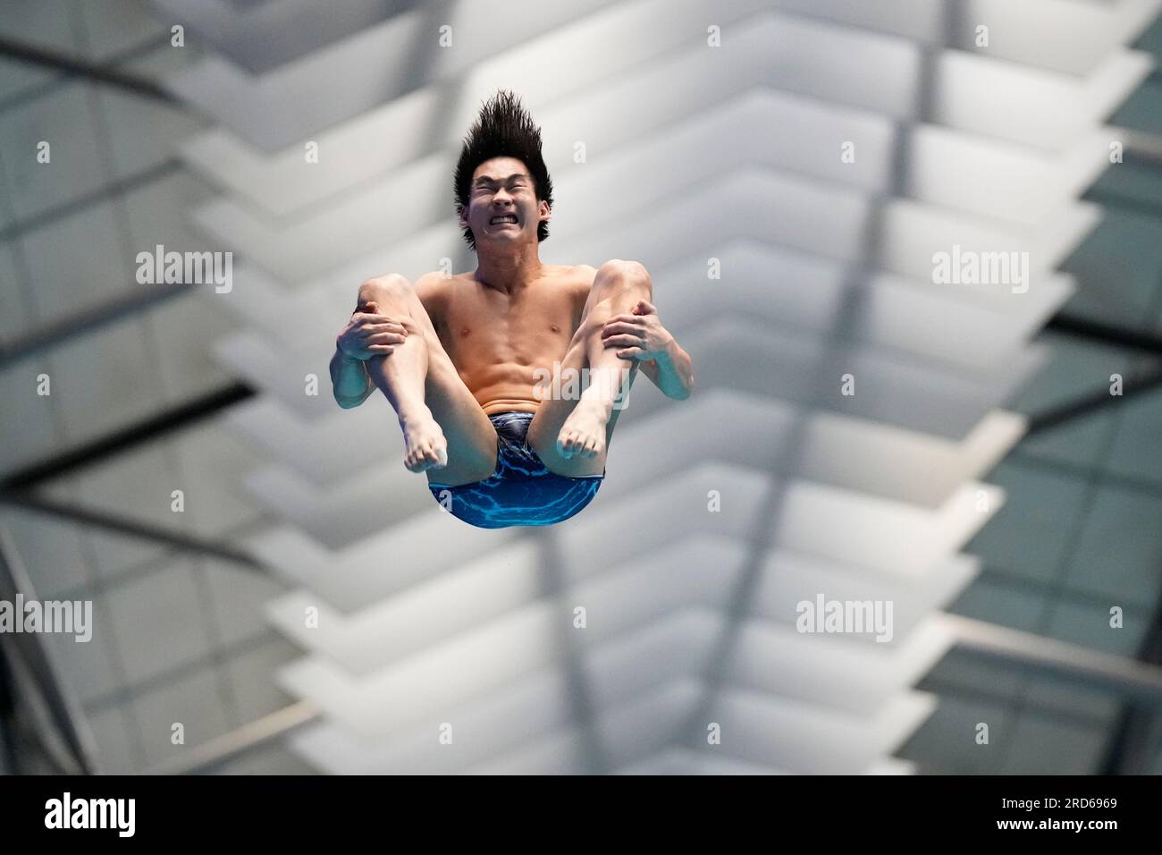 Avvir Tham of Singapore competes in the Men's diving 3m Springboard at ...