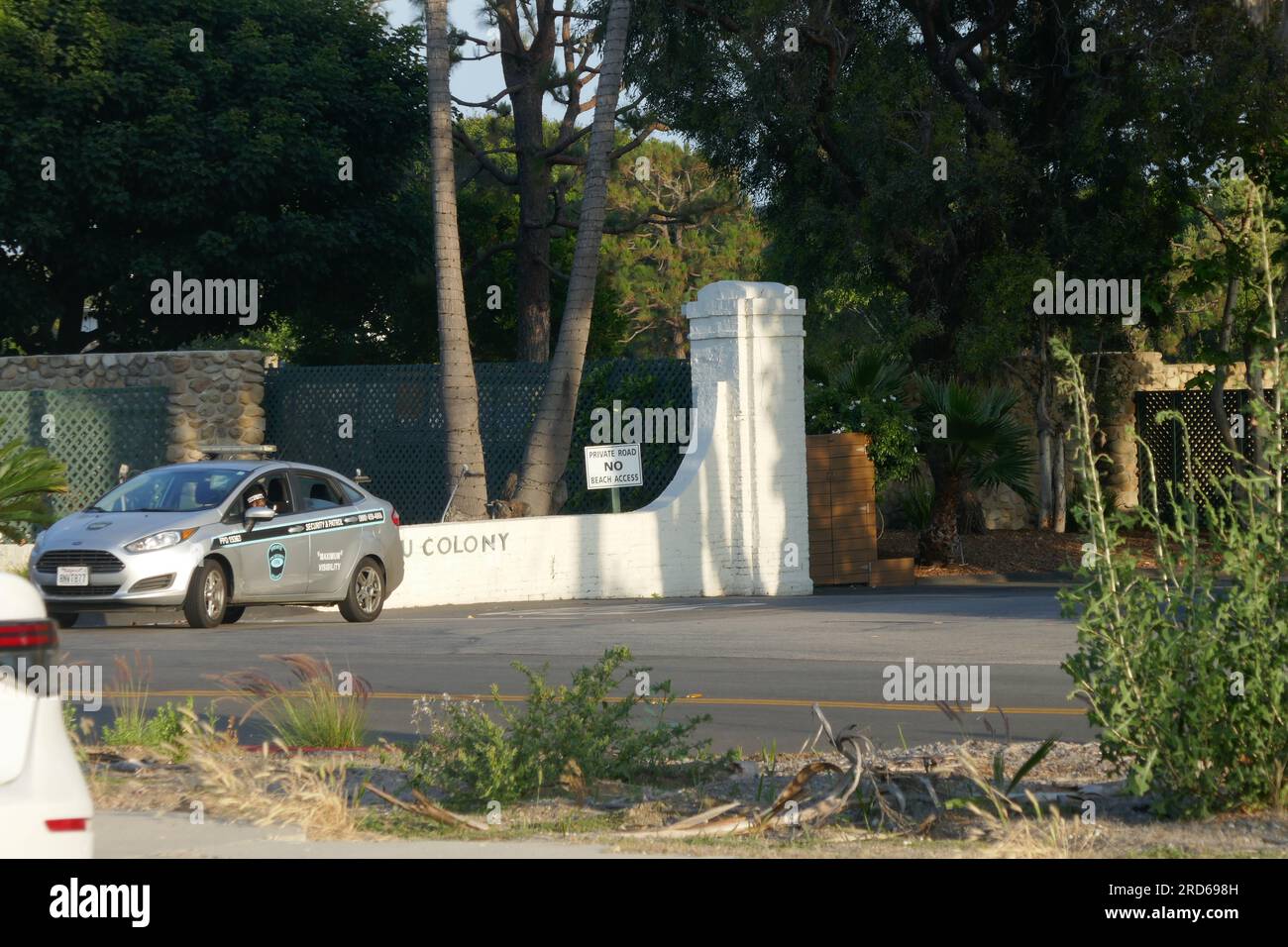 Malibu, California, USA 16th July 2023 Malibu Colony on Pacific Coast ...