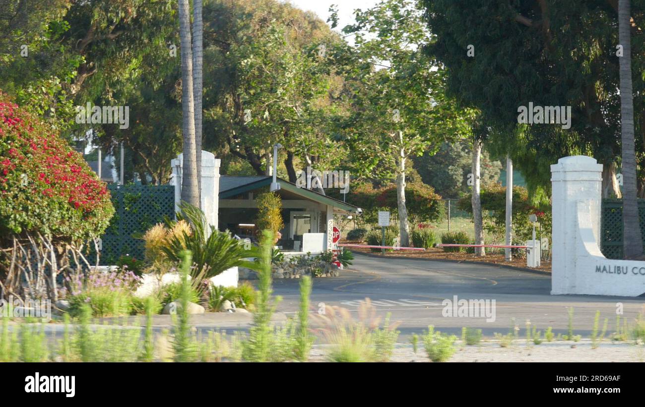 Malibu, California, USA 16th July 2023 Malibu Colony on Pacific Coast ...