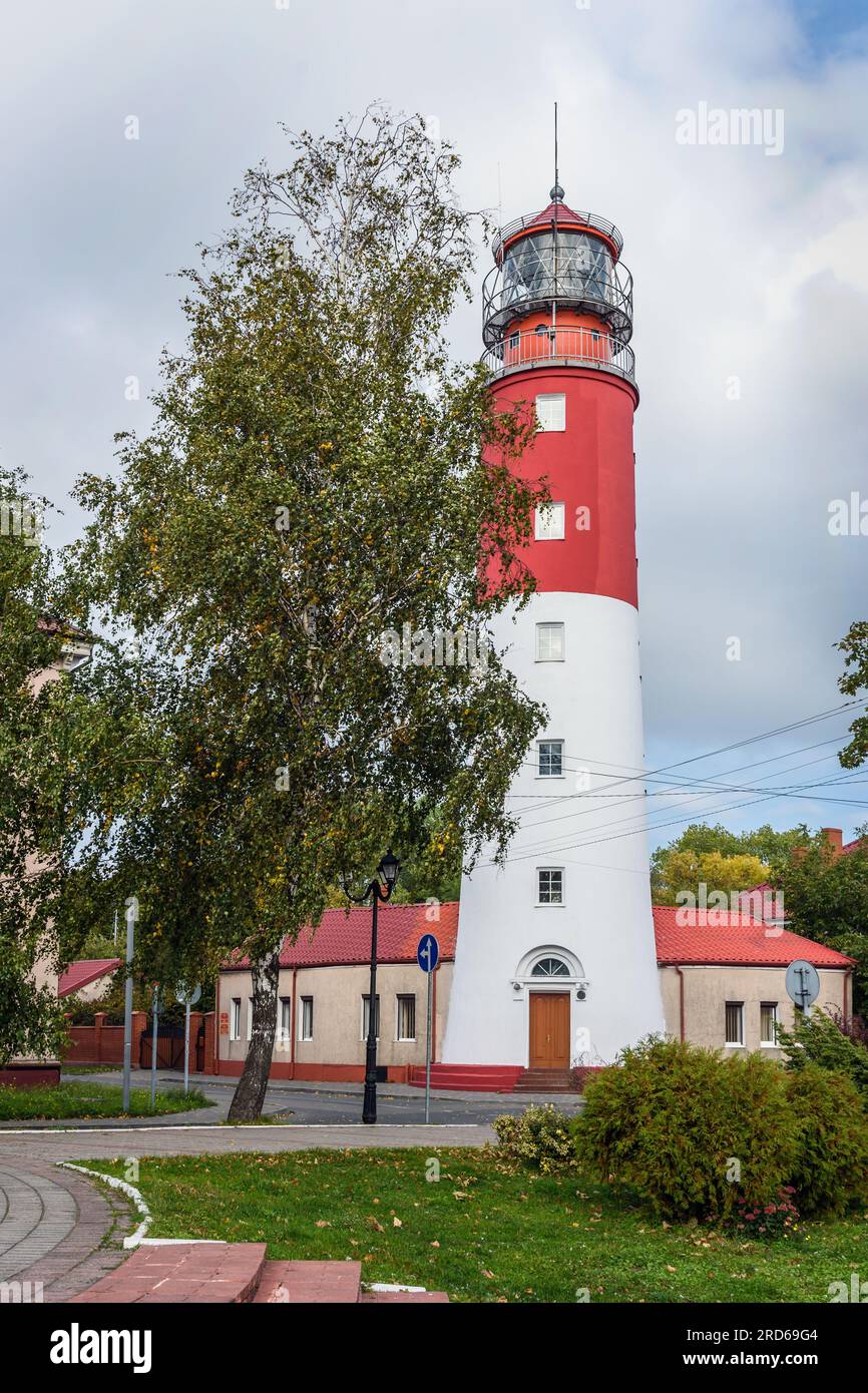 Old lighthouse in Baltiysk. Kaliningrad region. Russia Stock Photo - Alamy