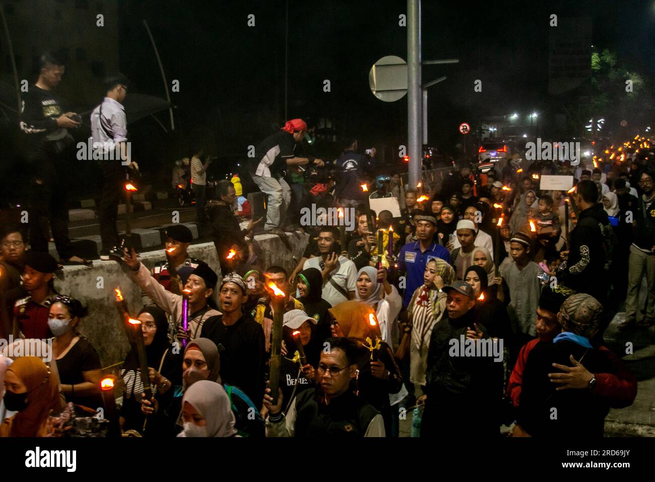 Muslims in Bogor, West Java, Indonesia, welcome the Islamic new year ...