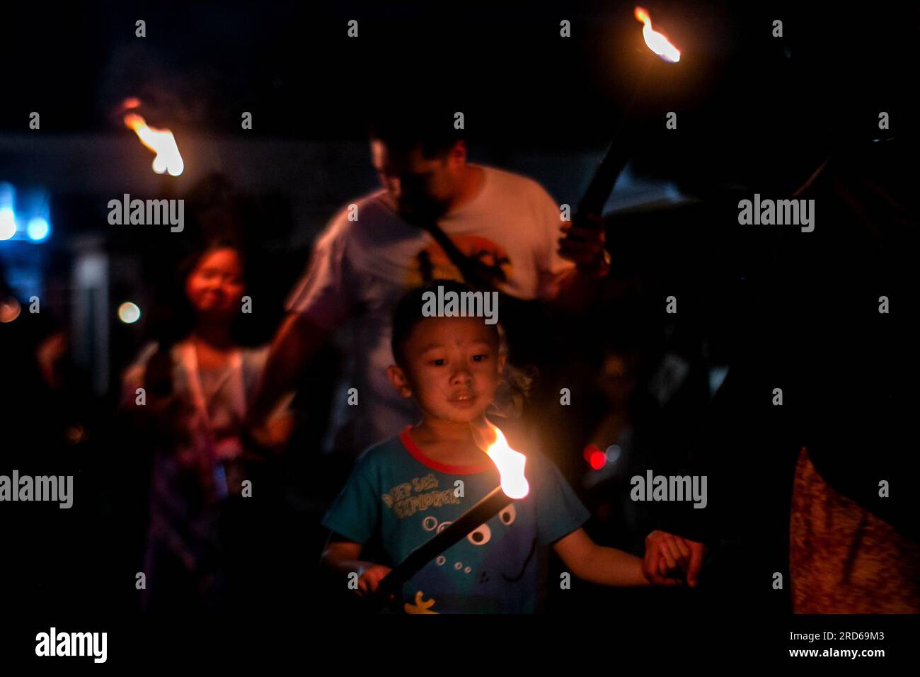 Muslims in Bogor, West Java, Indonesia, welcome the Islamic new year ...