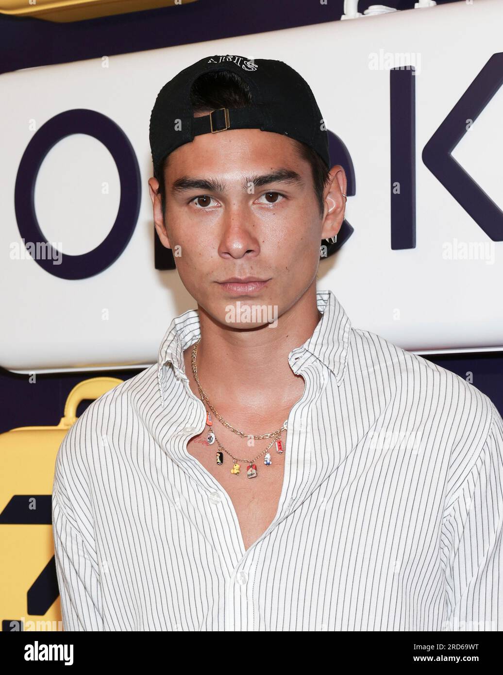 Evan Mock attends the Expedia "One Key" loyalty program launch party at ...