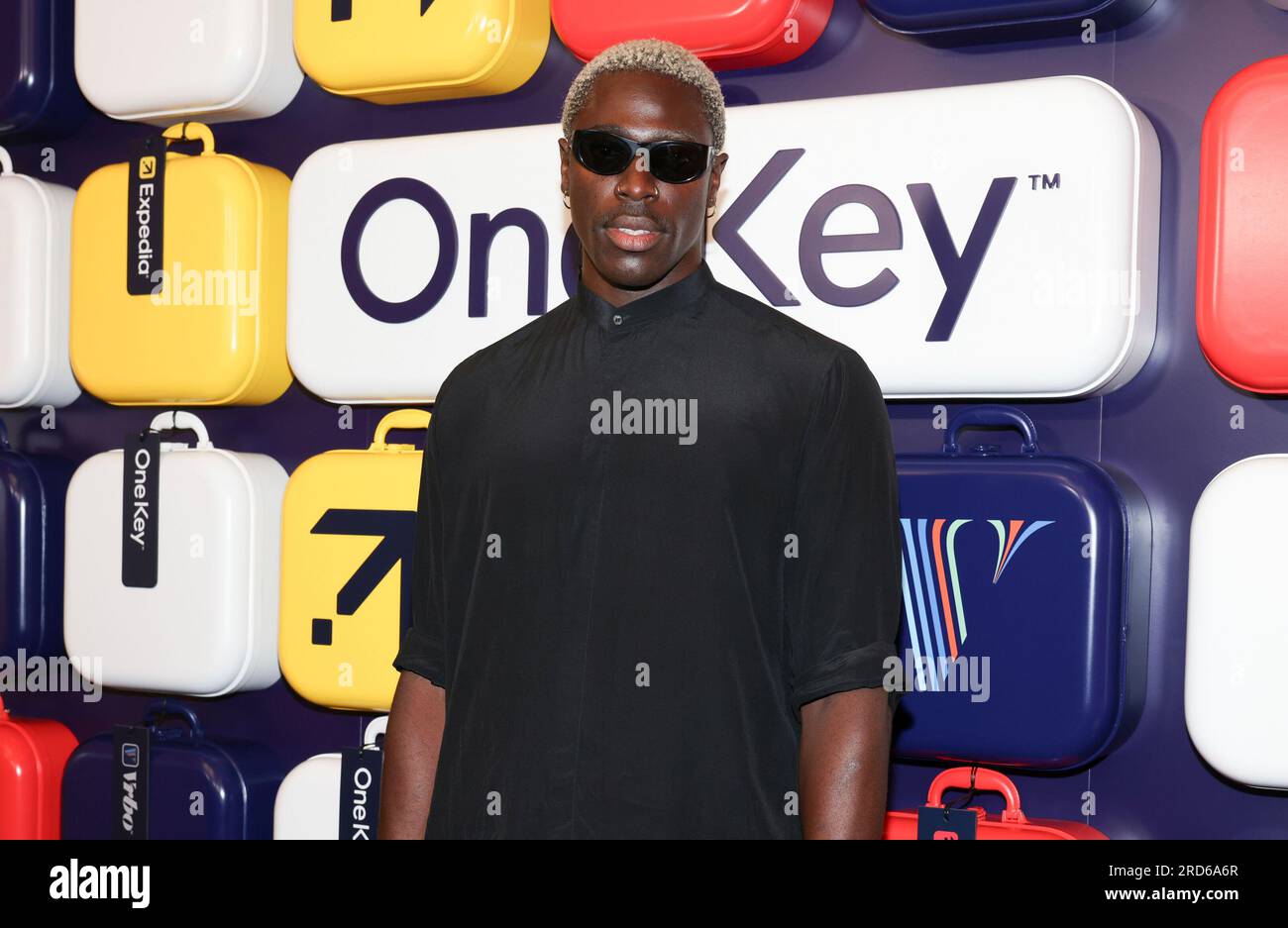 Moses Sumney attends the Expedia "One Key" loyalty program launch party ...
