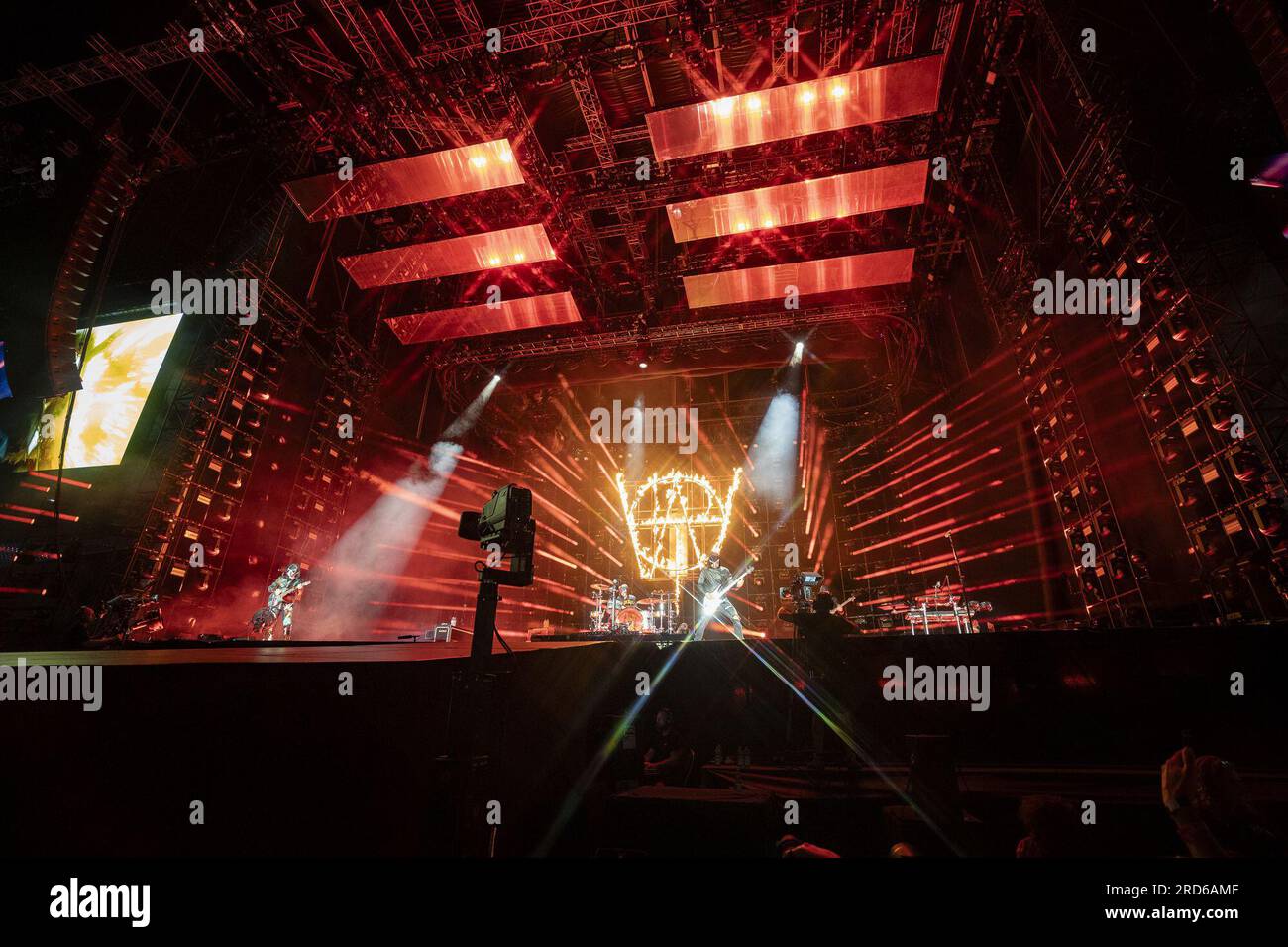 Rome, Italy. 18th July, 2023. Muse live at Stadio Olimpico in Rome ...