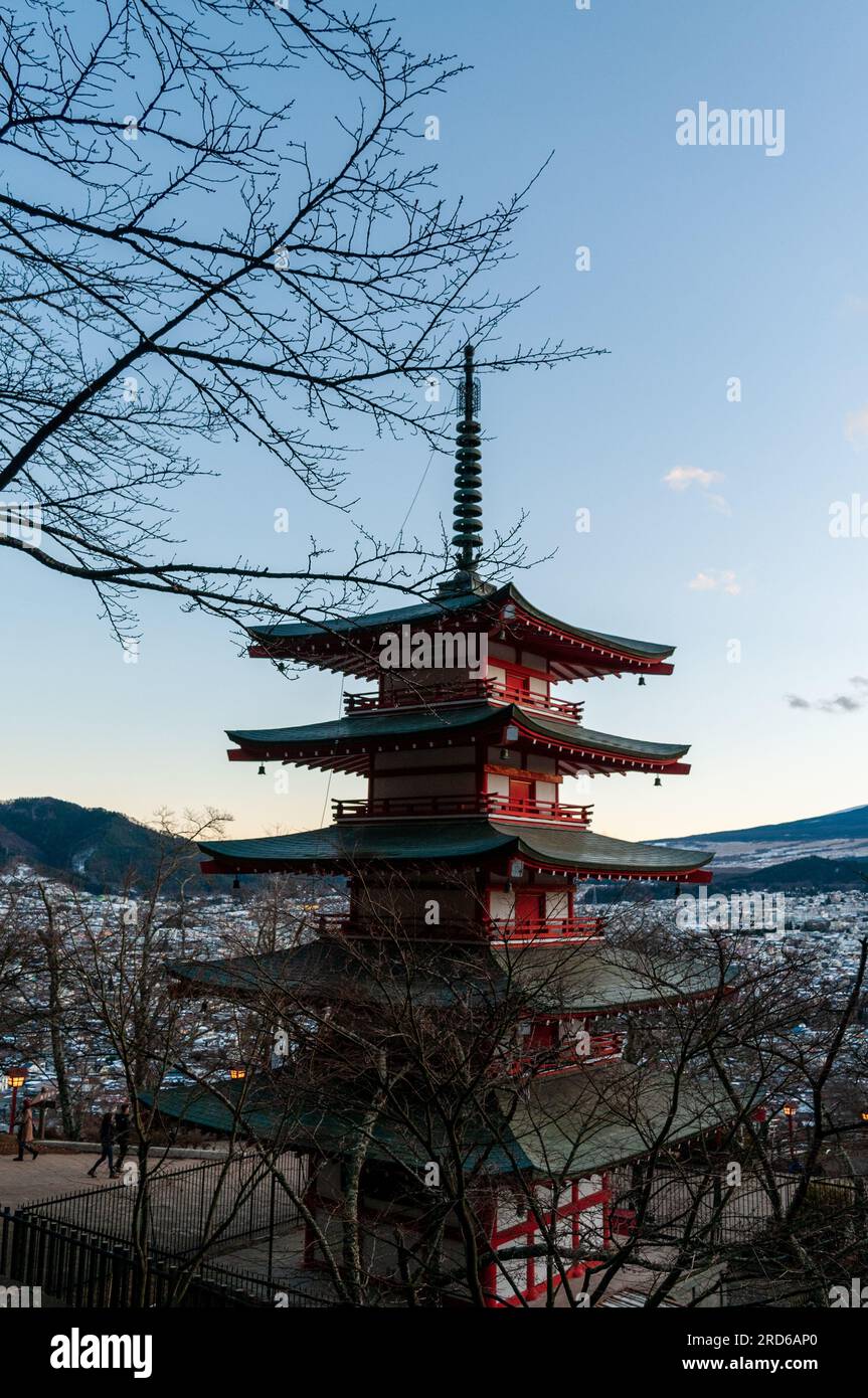 Shimoyoshida, Japan - December 27, 2019. Exterior shot of the famous ...