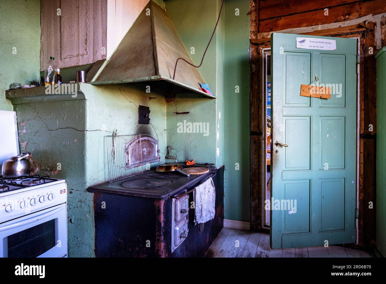 Inside an old house at Lågskär lighthouse island, Ahvenanmaa, Finland ...