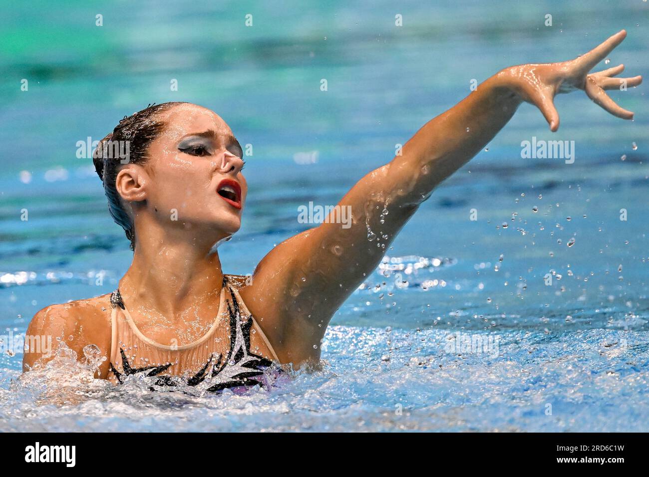 Susanna Pedotti of Italy competes in Solo Free Women Preliminary the ...