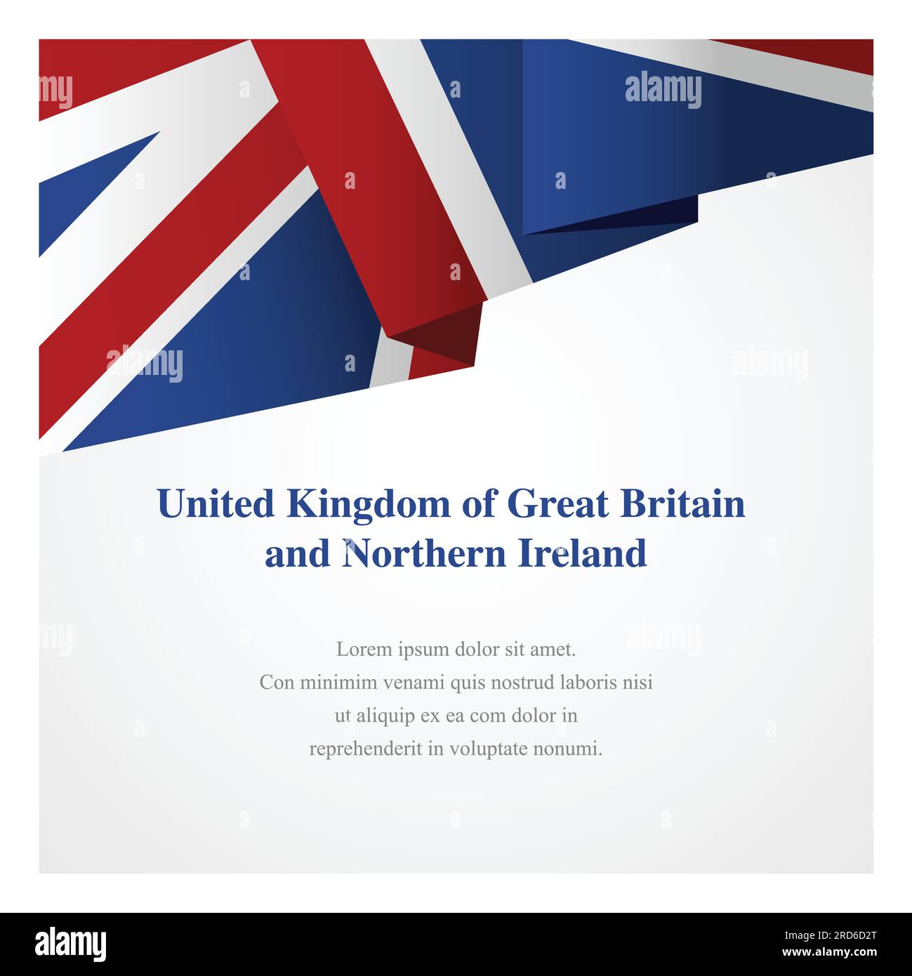 United Kingdom insignia template with copy space for greeting cards ...