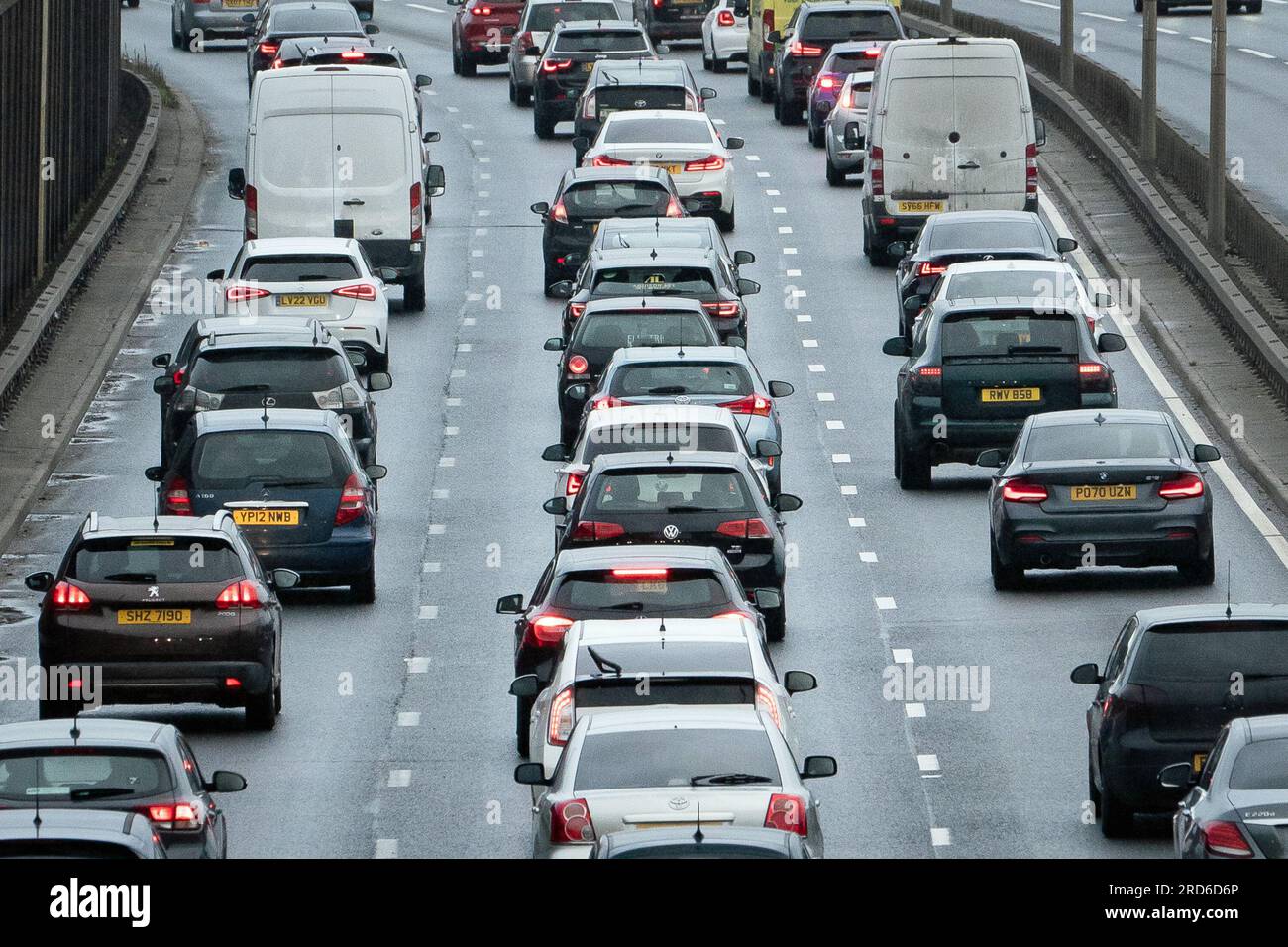 File photo dated 23/12/22 of traffic on the A13 in London. The ...