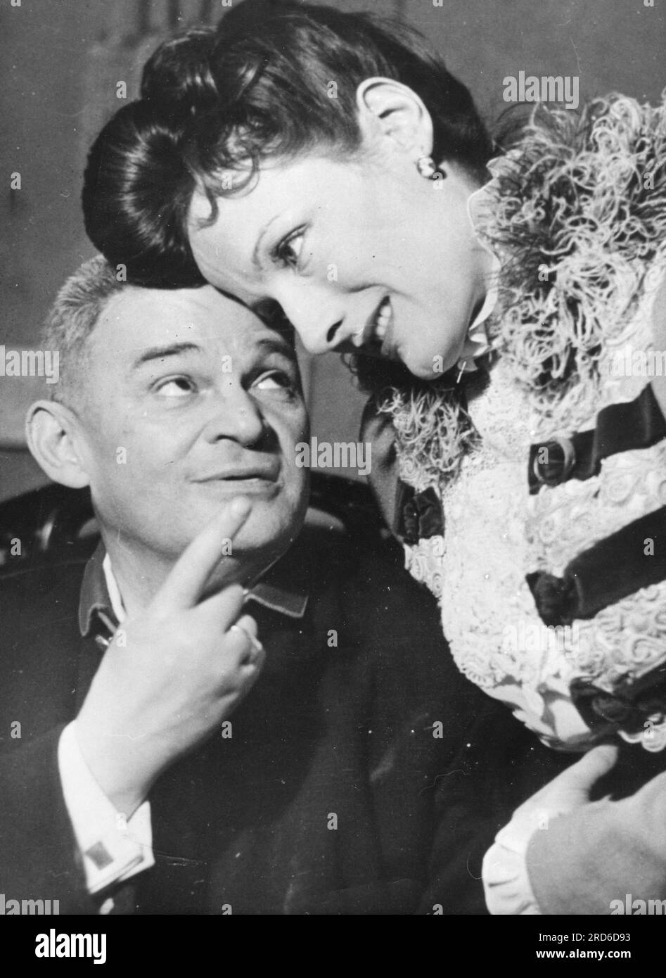 Wimmer, Maria, 27.1.1911 - 4.1.1996, German actress, with Fritz Kortner ...