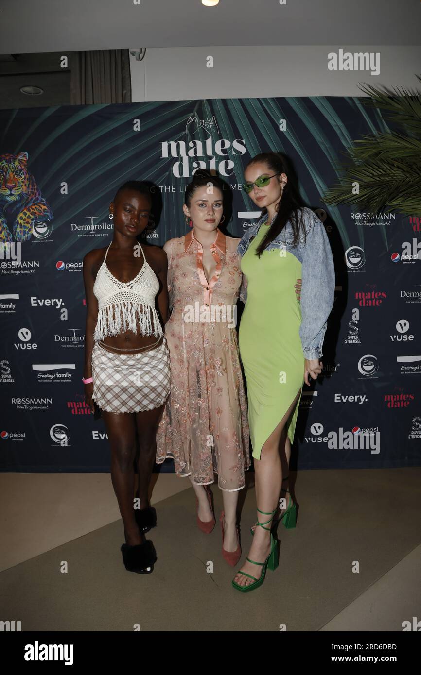 Noëlla Mbomba, Coco Clever, Luca Angelina Vanak beim Mates Date ...