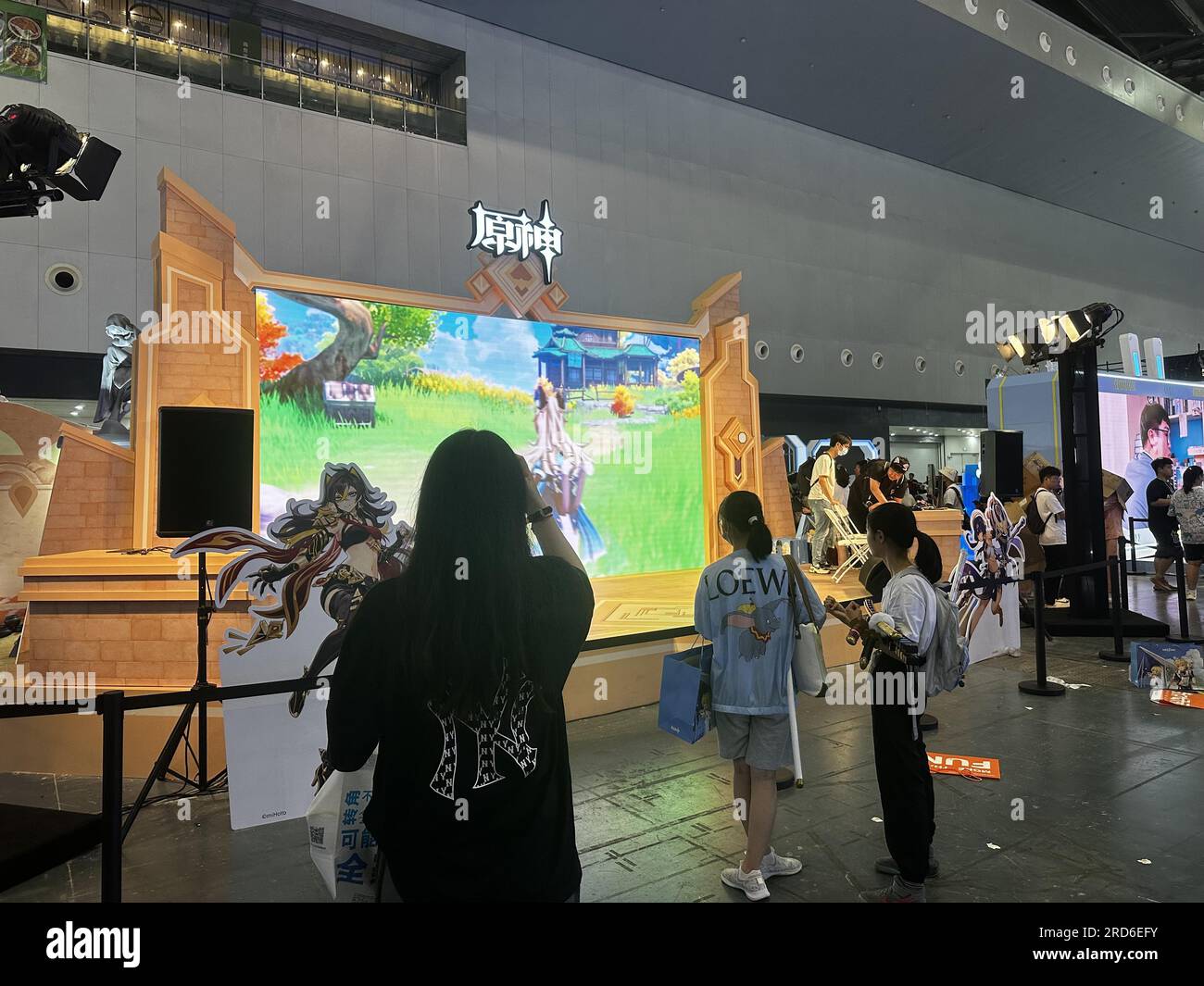 People visit the 18th China International Cartoon & Game Expo (CCG EXPO 2023) in Shanghai, China ...
