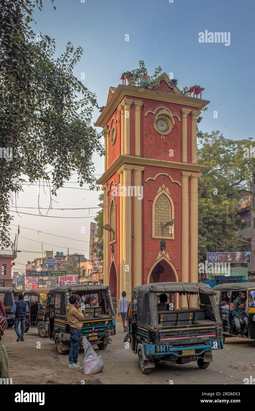 12 26 2014 Rickshaw Stand near Vintage Rajendra Tower; Dr. Rajendra ...