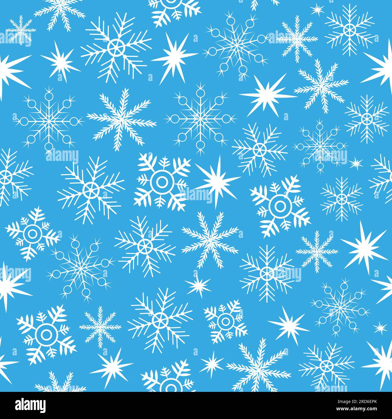 Seamless Snowflake Pattern Background. Vector illustration Stock Vector ...