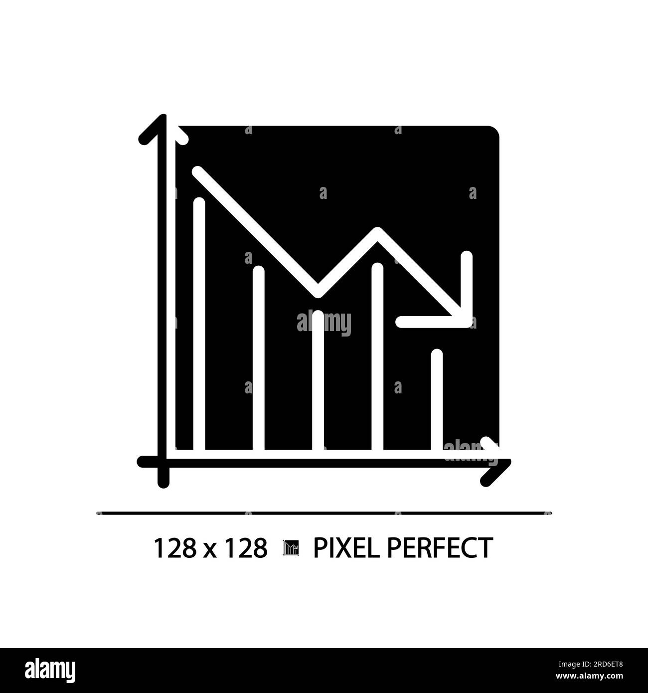 Graph going down Black and White Stock Photos & Images - Alamy