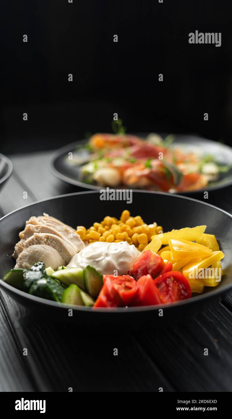 Tomato cherry mayonnaise sour hi-res stock photography and images - Alamy