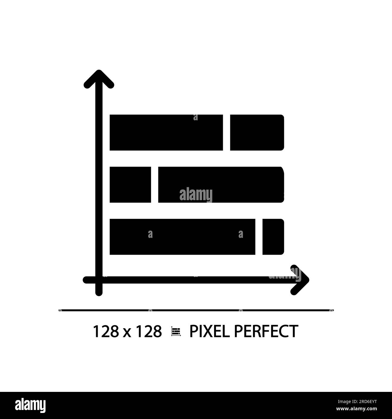 Horizontal stacked column chart black glyph icon Stock Vector Image ... Horizontal stacked column chart black glyph icon Stock Vector Image ...