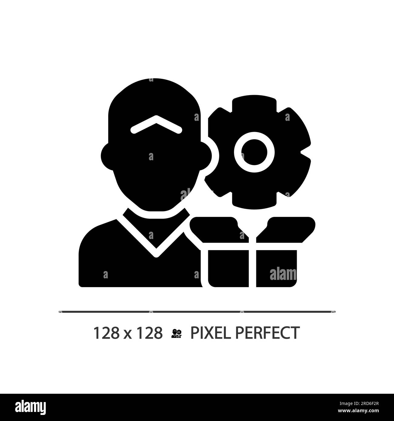 Task support icon flat Cut Out Stock Images & Pictures - Alamy