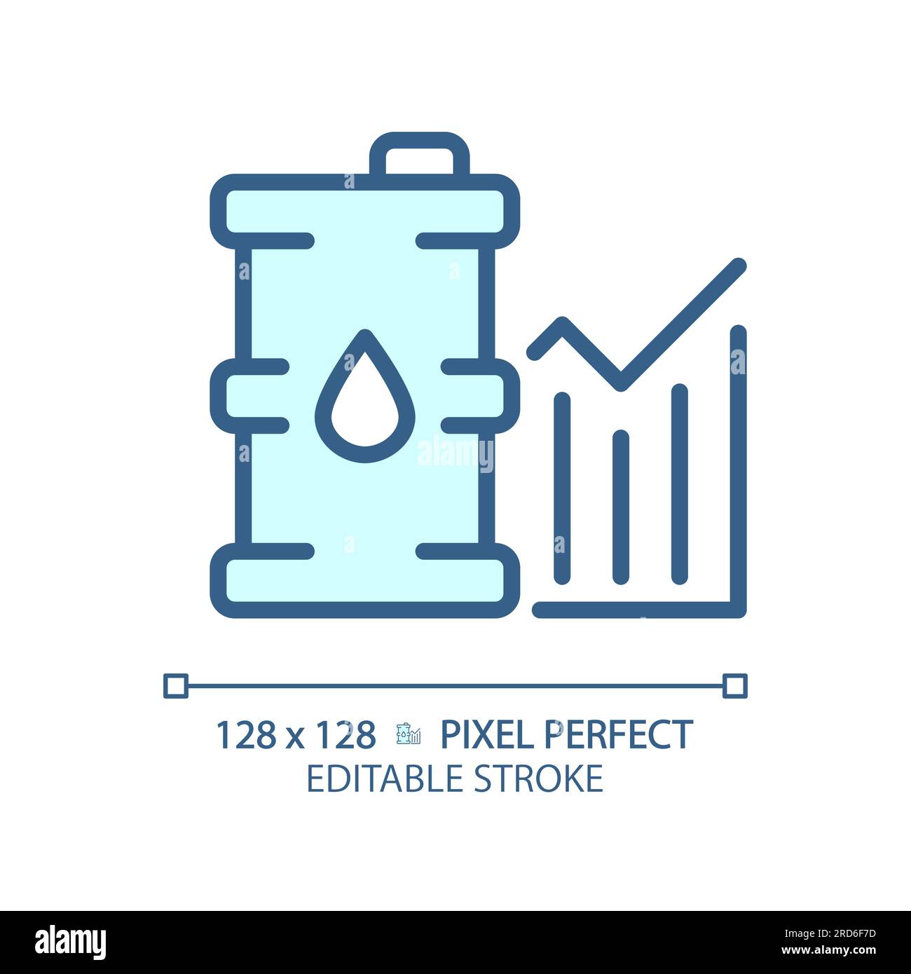 Oil industry analytics light blue icon Stock Vector Image & Art - Alamy