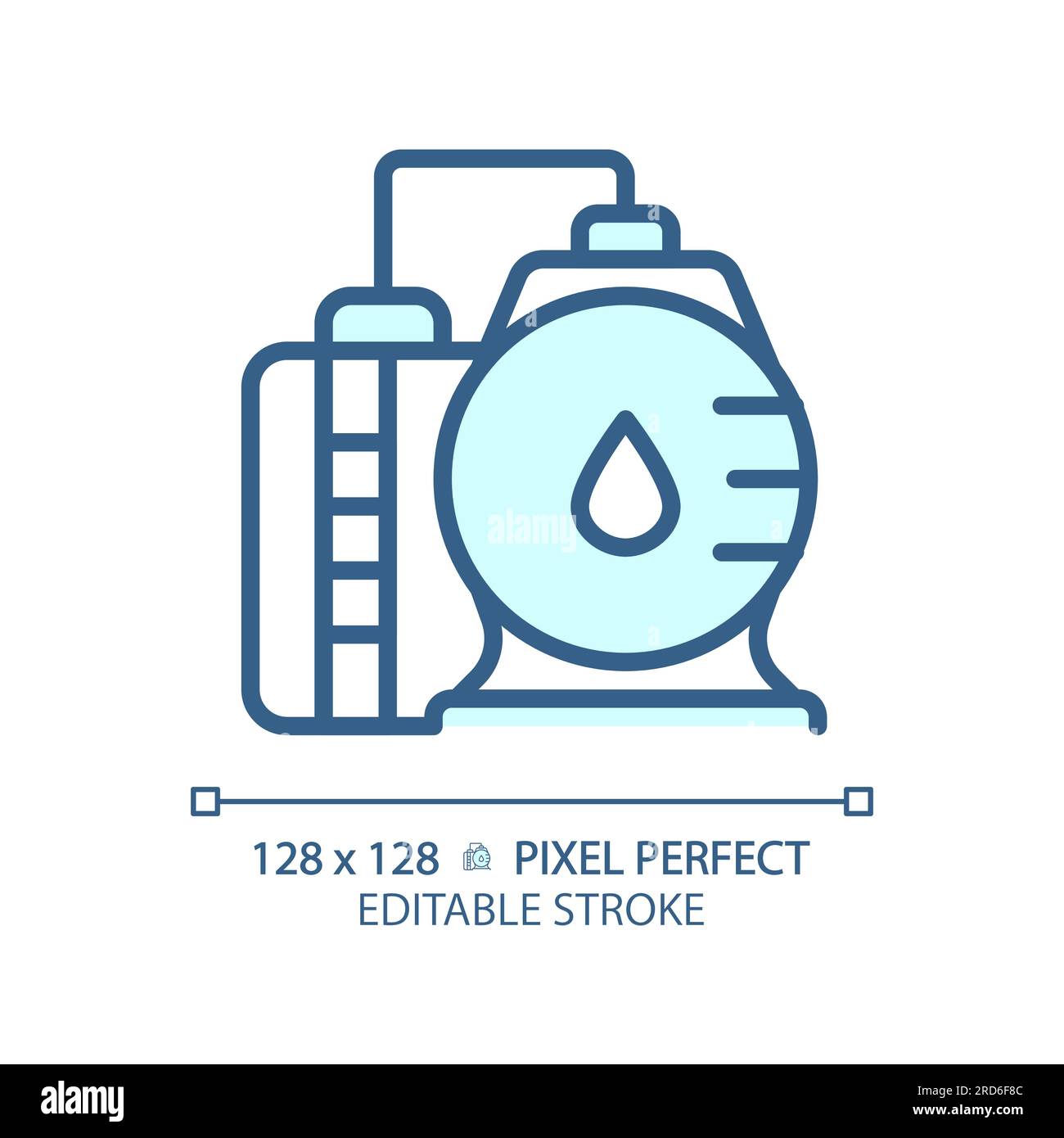 Oil refinery light blue icon Stock Vector Image & Art - Alamy