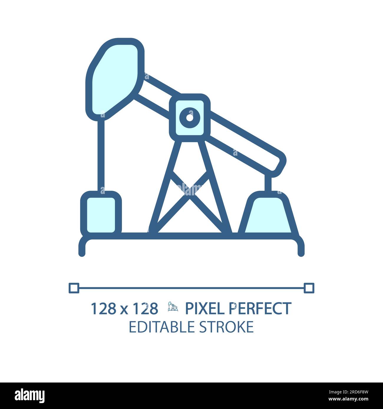 Oil pump light blue icon Stock Vector Image & Art - Alamy