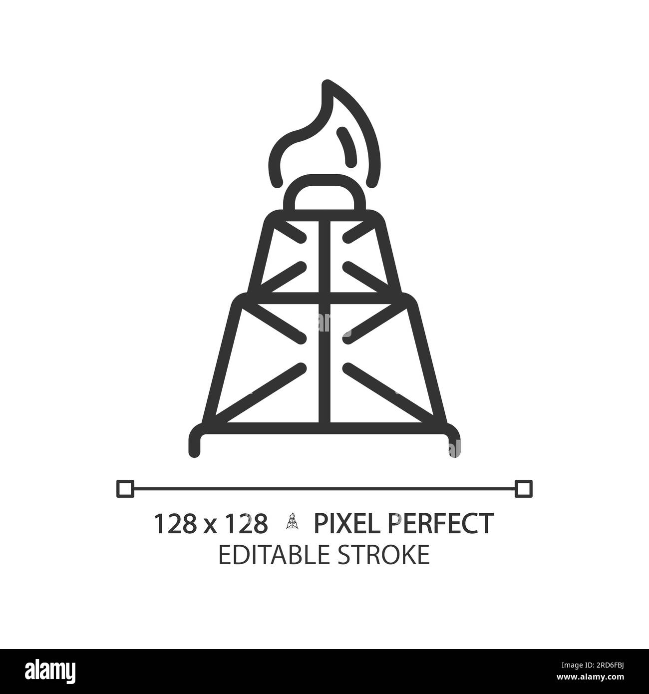 Drilling rig linear icon Stock Vector Image & Art - Alamy